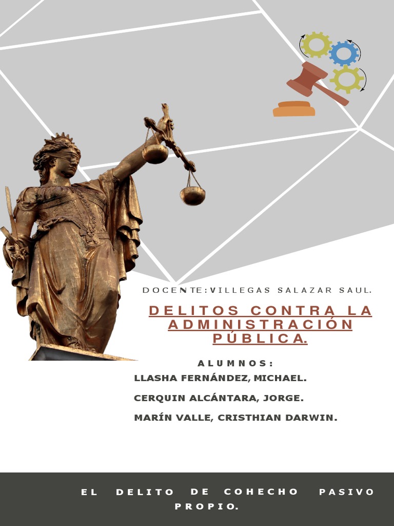 Esquema de Delito de Cohecho Pasivo Propio | PDF | Soborno | Etica Aplicada