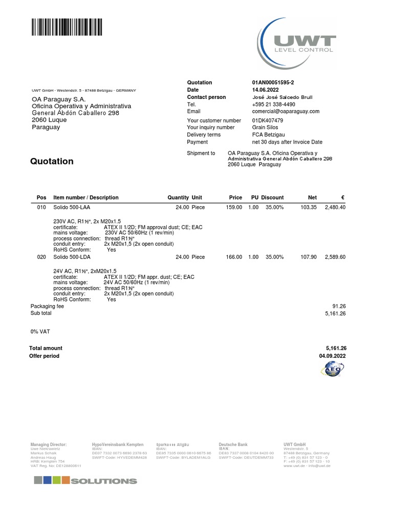 Sólido 500 UWT | PDF | Financial Services | Banking