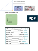 ATIVIDADE Simple Present 6º Ano | PDF