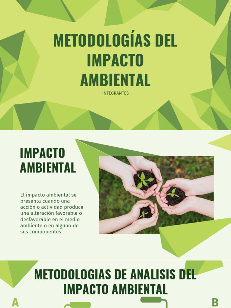 Metodologías Del Impacto Ambiental Pdf Evaluación De Impacto
