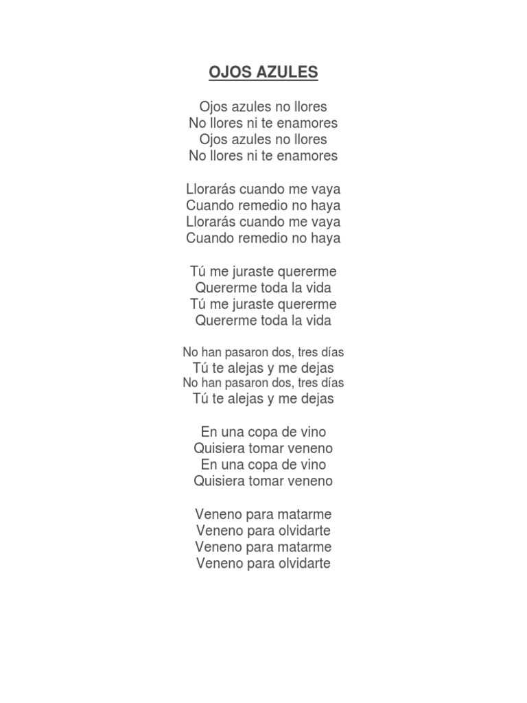 Ojos Azules | PDF