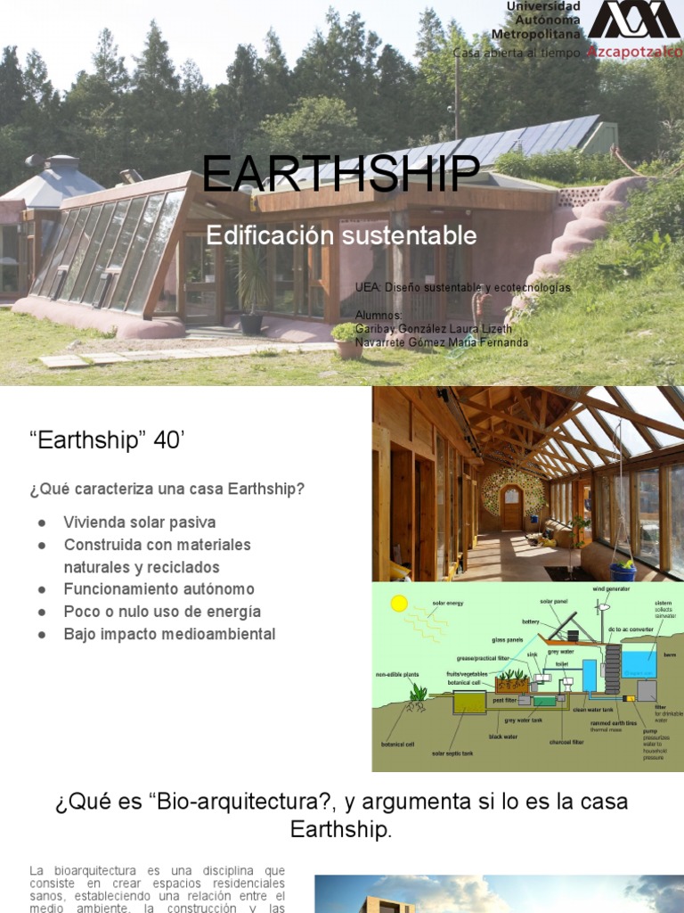 Act. 1. Edificación Sustentable - Eartship | PDF | Agua | Entorno natural