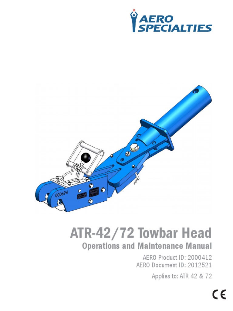 ATR-42/72 Towbar Head: Operations and Maintenance Manual | PDF ...