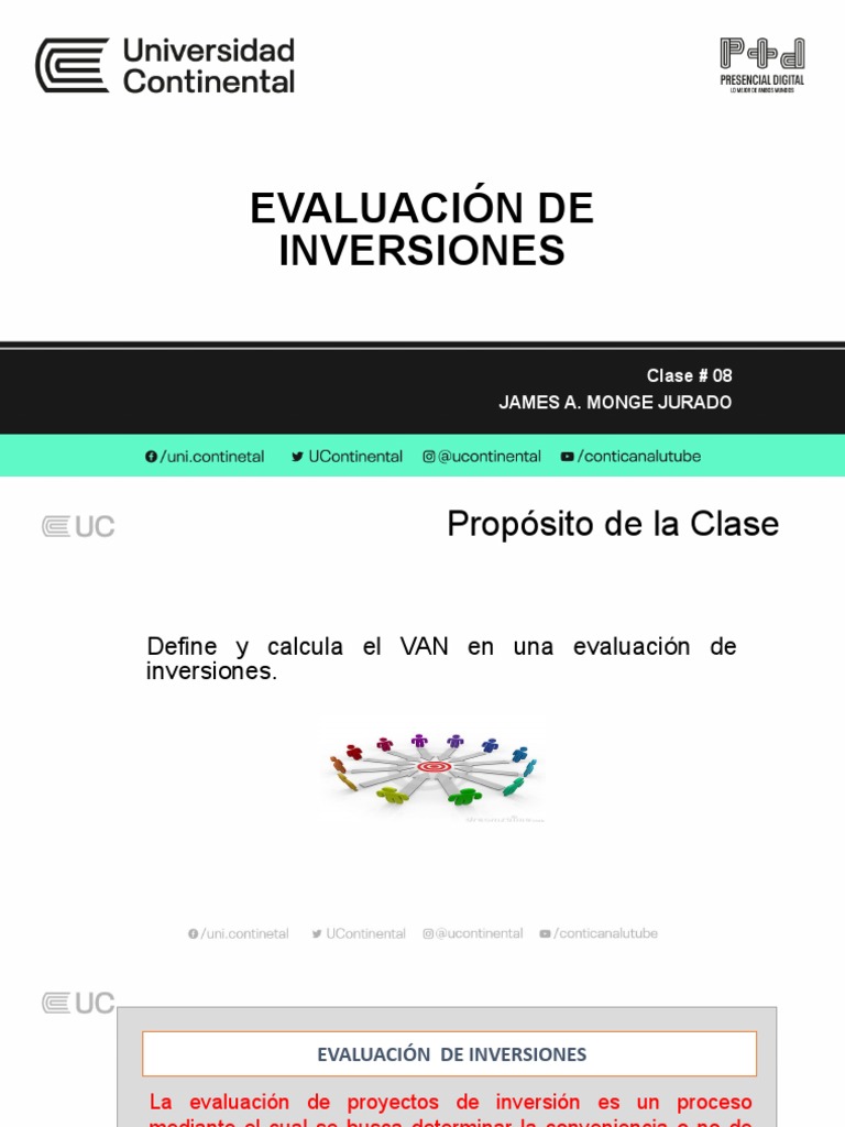 Semana08 - 08 (Evaluación de Inversiones) | PDF | Tasa interna de retorno | Contabilidad de gestión