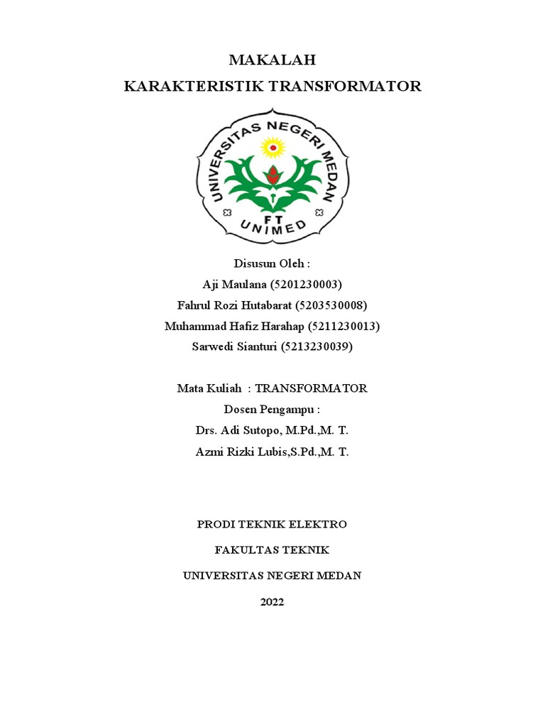 Makalah Kelompok 6 Transformator | PDF