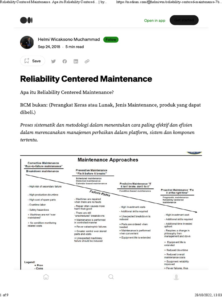 Reliability Centered Maintenance | PDF
