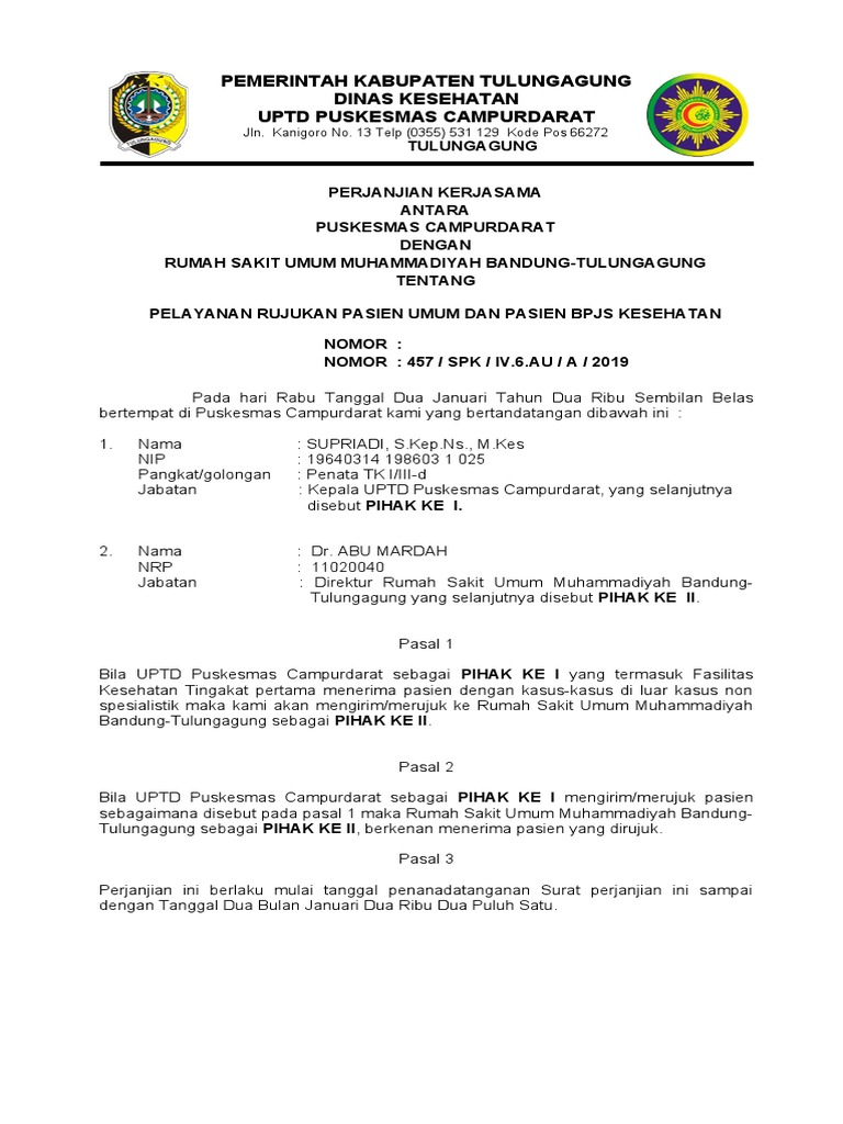 Kerjasama Pelayanan Kesehatan Pdf