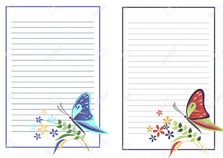 Hoja Con Lineas | PDF