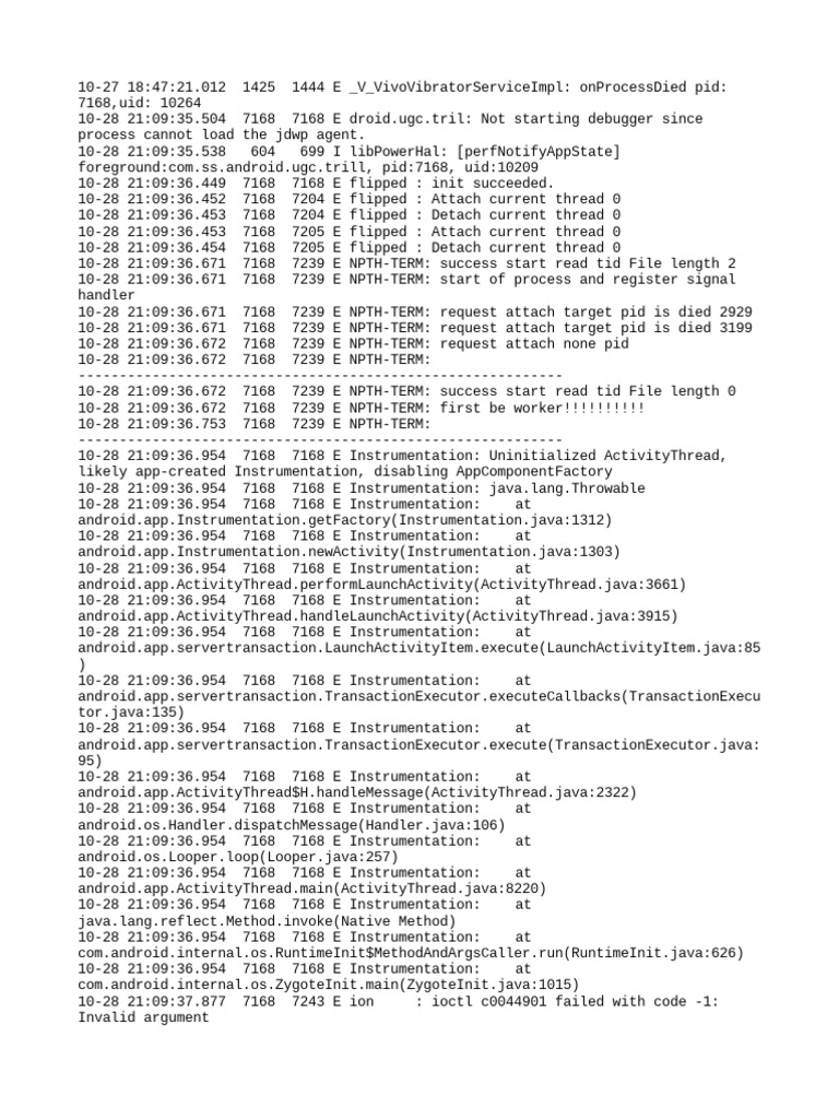 Log Pdf Java Programming Language Android Operating System 