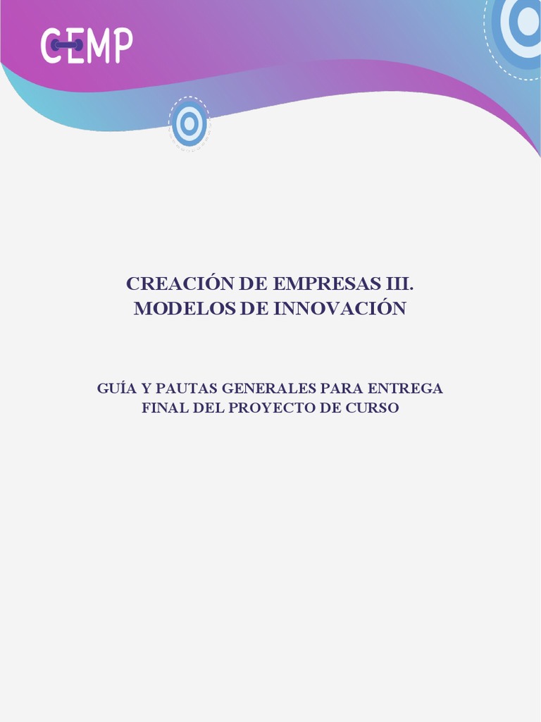 Formato de Presentación Trabajo Cemp 3 | PDF | Business | Moodle