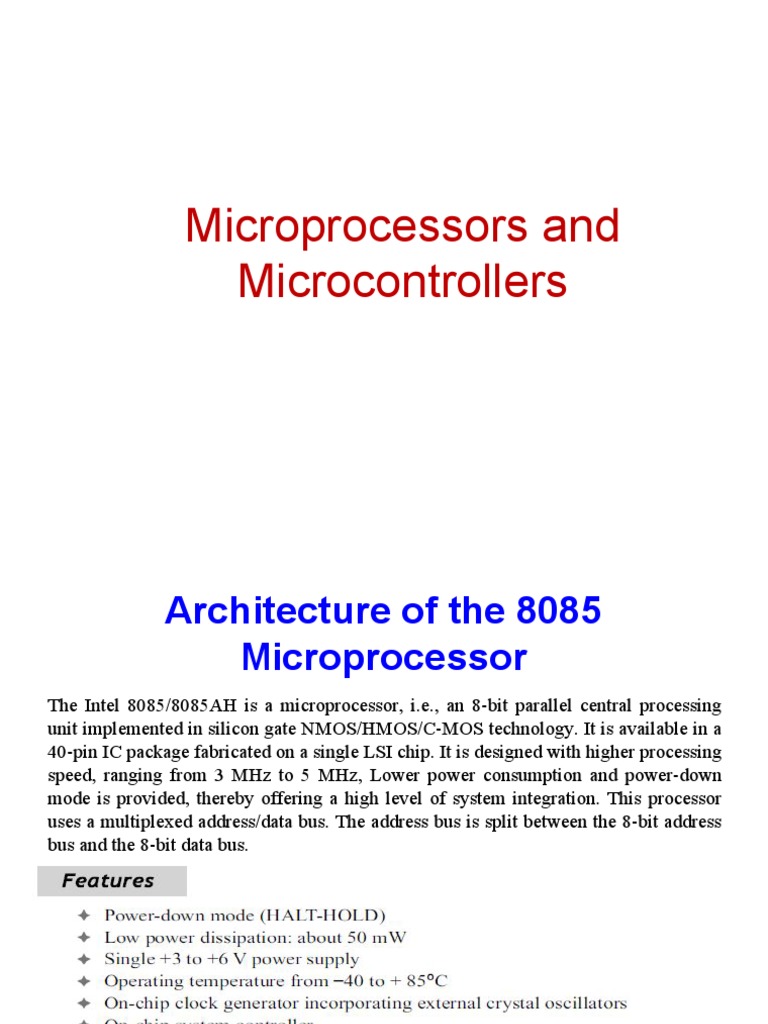 Microprocessors And Microcontrollers Pdf Central Processing Unit Microprocessor