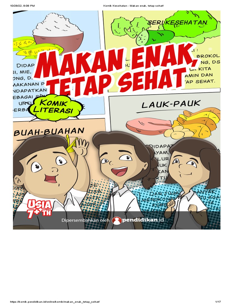 Komik Kesehatan - Makan Enak, Tetap Sehat! | PDF