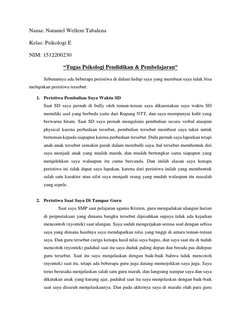 Nataniel Wellem Tabalena - (1512200230) | PDF