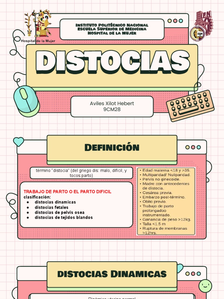 Clasificación de Distocias en Parto | PDF | Parto | Reproducción humana