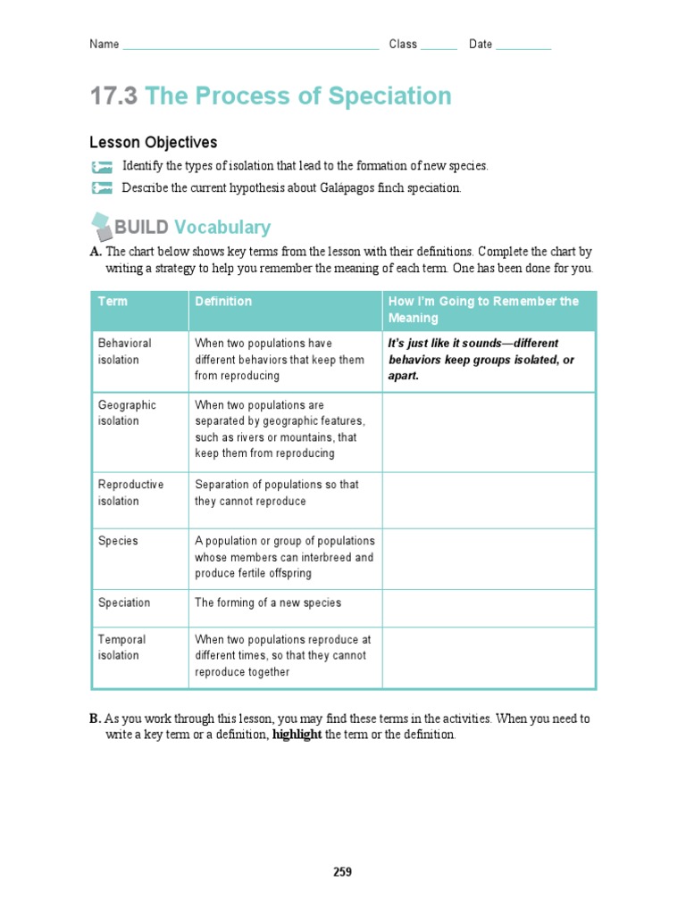 Speciation & Isolation Explained | PDF | Species | Evolution