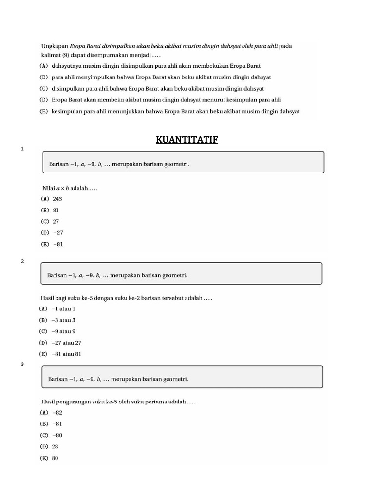 Soal UTBK PK 2022 | PDF
