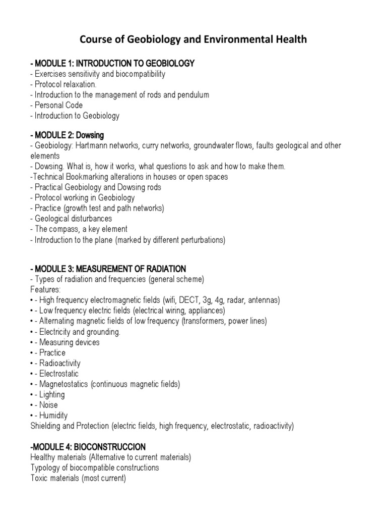 01 Course of Geobiology and Environmental Health (English) | PDF