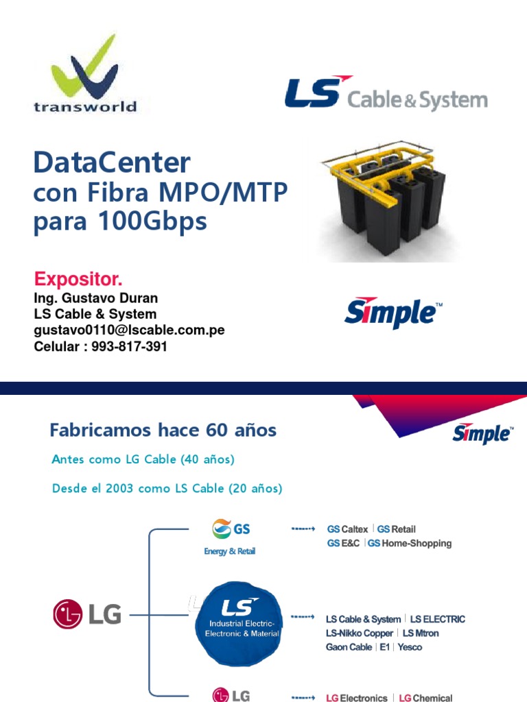 LS Cable | PDF | Infraestructura de Telecomunicaciones | Equipo