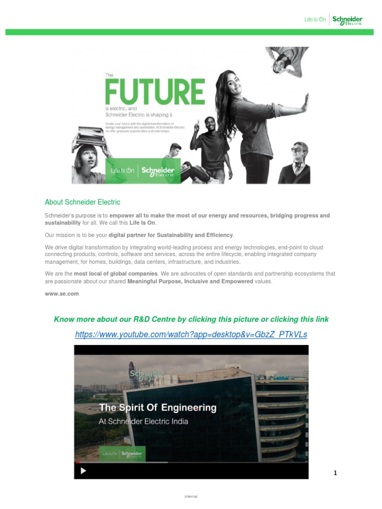 Schneider Electric - R&D Job Description - 2023 Batch | PDF | Embedded ...