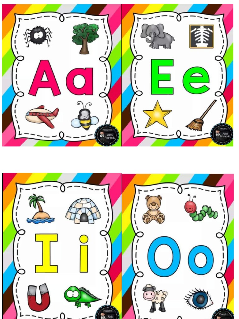 Carteles de Las Vocales | PDF