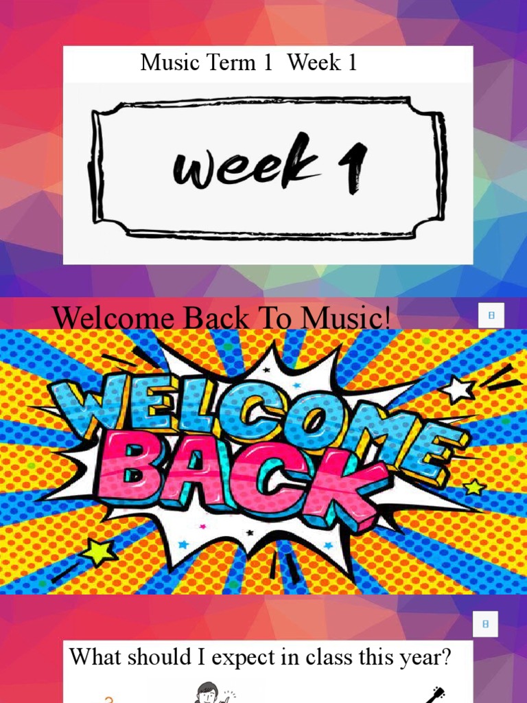 Music First Week PPT Upper Primary and Secondary | PDF