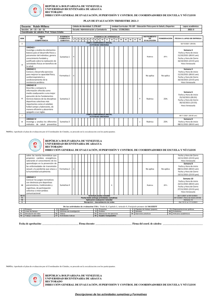 Plan Evaluacion 2021-3 MILLANO | PDF | Evaluación | Ensayos Plan Evaluacion 2021-3 MILLANO | PDF | Evaluación | Ensayos