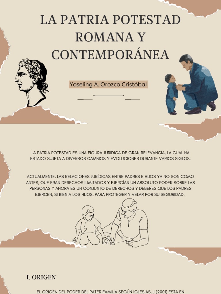 La Patria Potestad Romana y Contemporánea | PDF | Roma antigua | Derechos