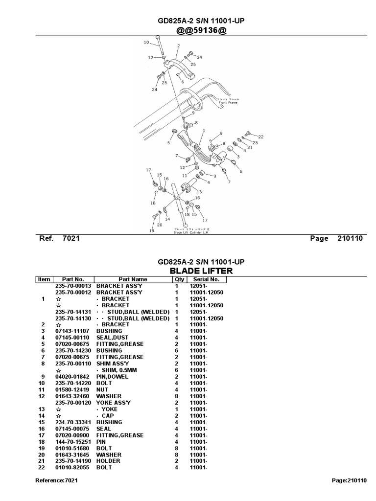 Blade Lifter GD825A-2 | PDF | Manufactured Goods | Mechanical Engineering