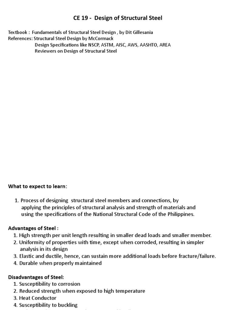 Structural Steel Design Fundamentals | PDF | Strength Of Materials ...