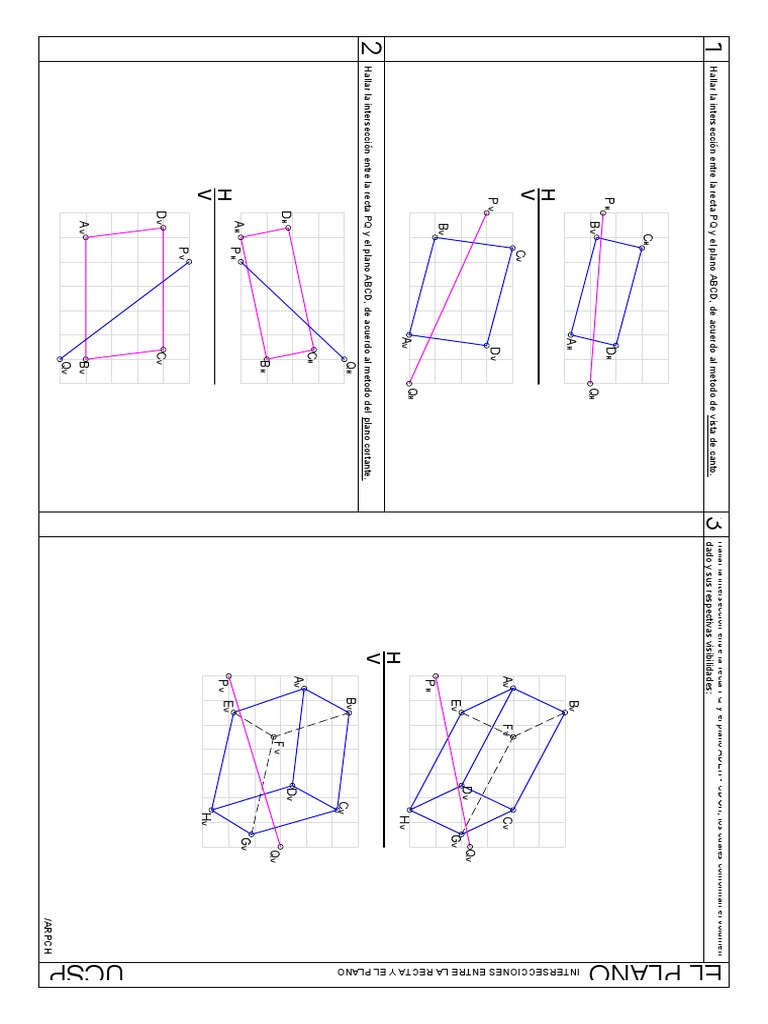 Intersecciones Recta-Plano | PDF