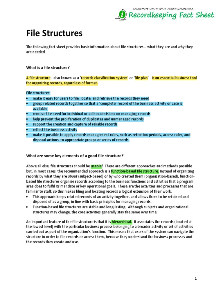 L5 Part 2 - File Structure in EDM (EDM101) | PDF | Records Management | Computer File
