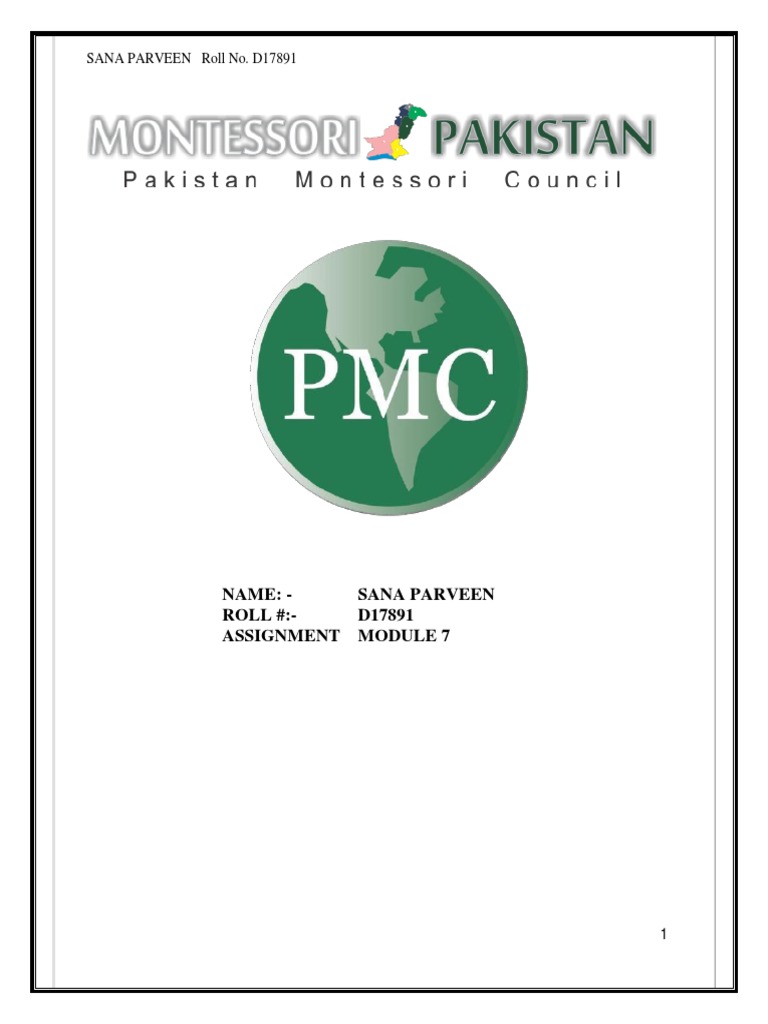 PMC Module 7 Assignment Sana Parveen d17891 | PDF | Multiplication ...