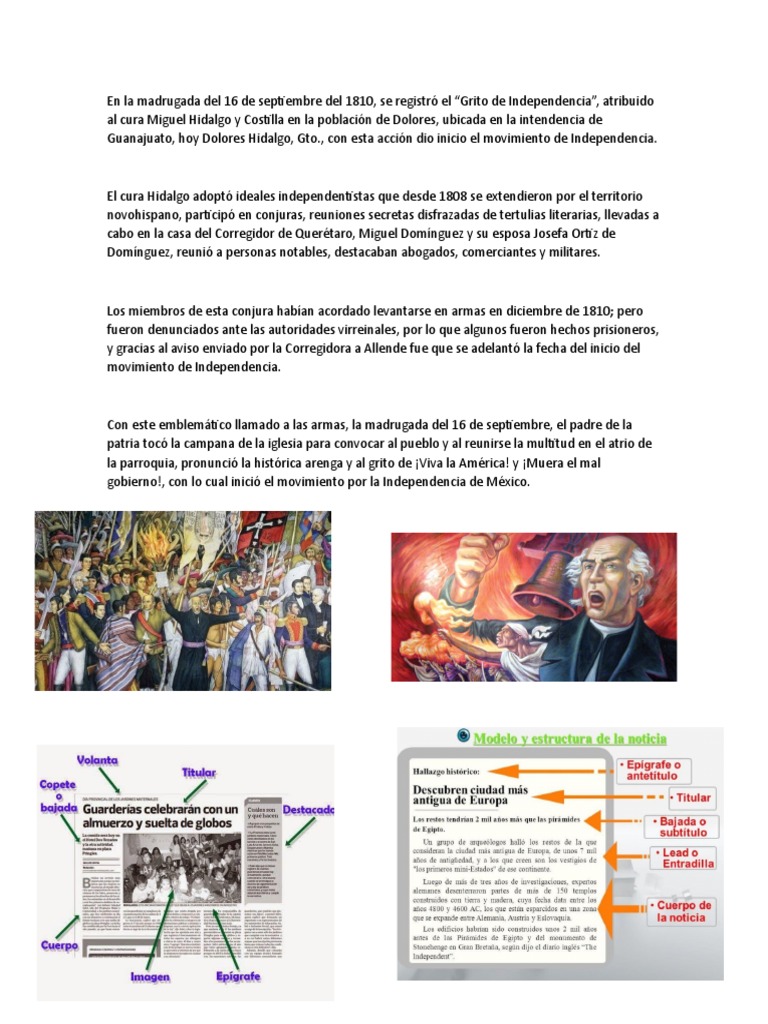 Historia, El Grito de Dolores | PDF