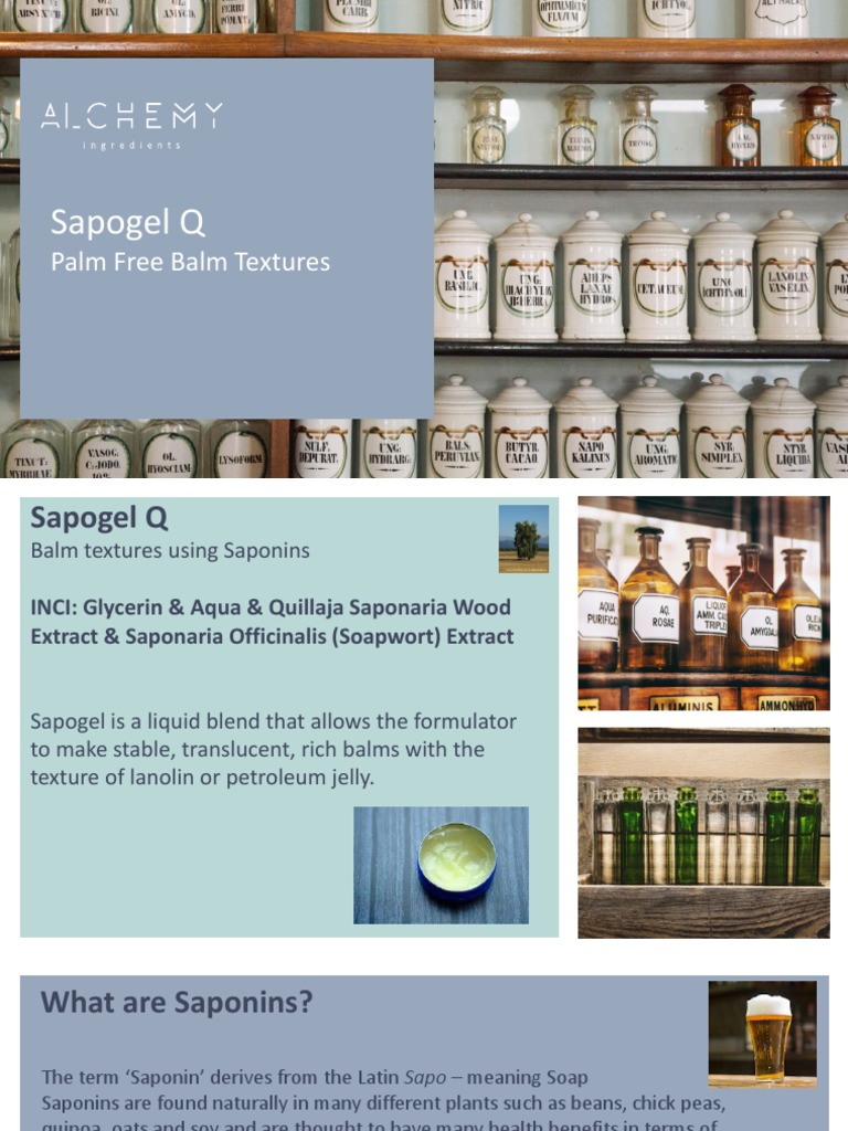 Sapogel Q Presentation | PDF | Chemical Substances | Chemistry