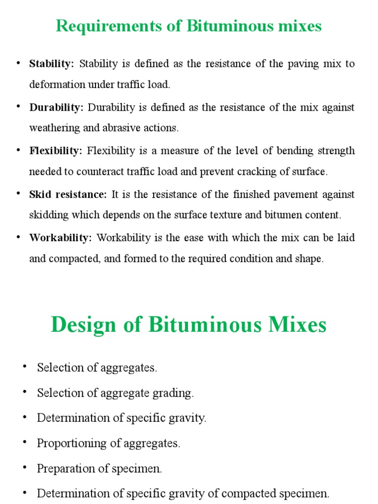 Design and Evaluation of Bituminous Concrete Mixes Using Marshall ...