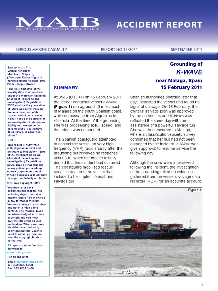 KWave Report | PDF | Marine Salvage | Ships