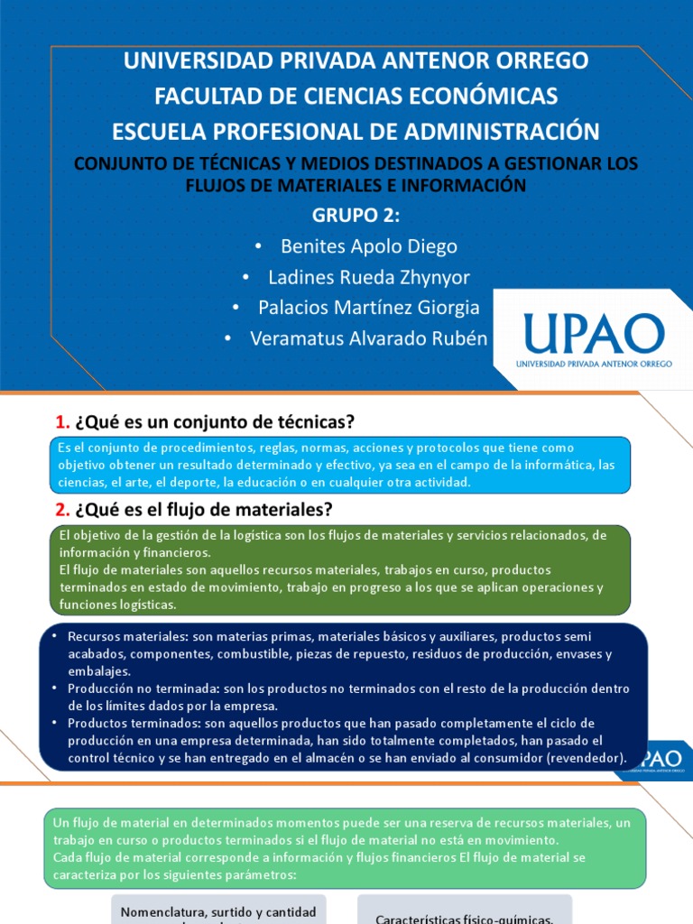 Sesión 2 - Flujo de Materiales | PDF | Logística | Transporte