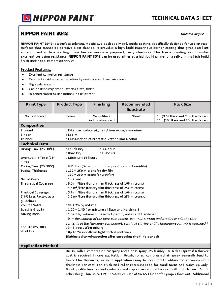 Nippon 8048 | PDF | Paint | Secondary Sector Of The Economy