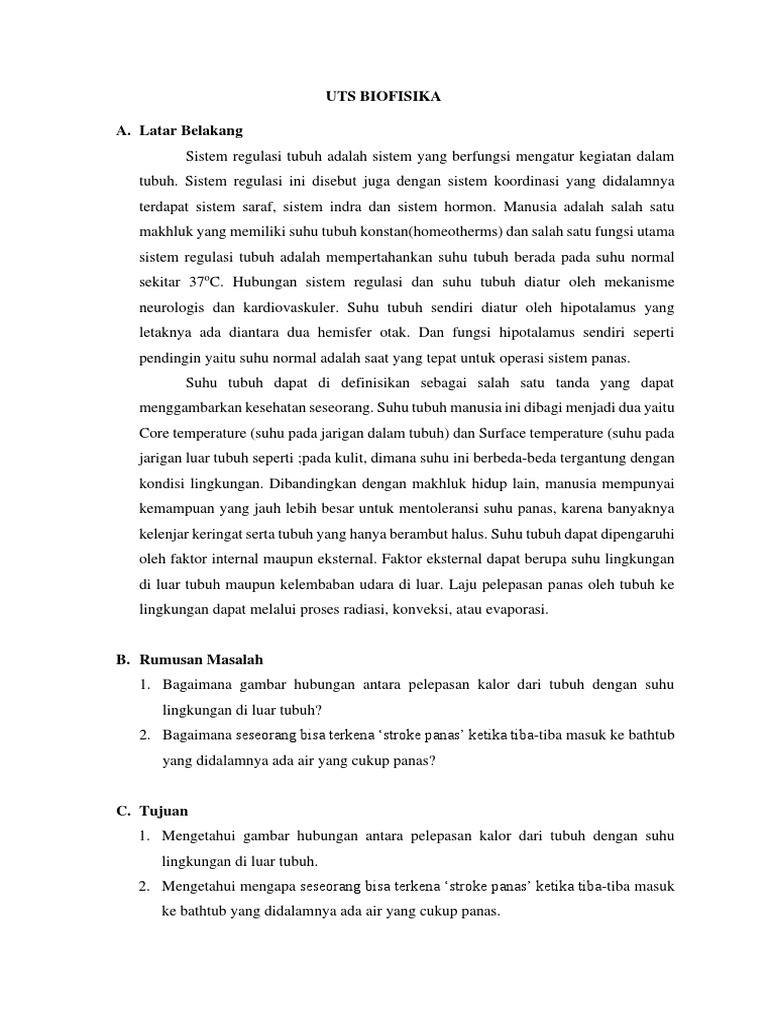 Uts Biofisika | PDF