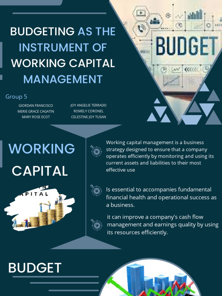 Budgeting in Working Capital Management | PDF | Budget | Cost