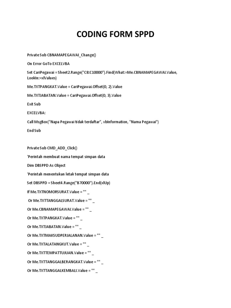 Coding Form Sppd Pdf Computing Computer Programming 7933