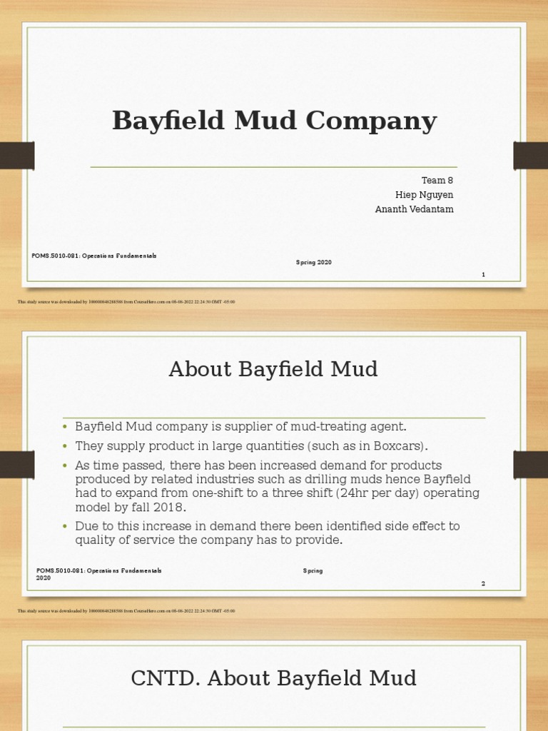 Bayfield Mud Company | PDF