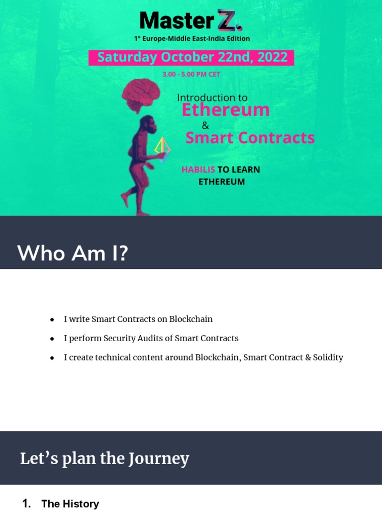 Slides Ethereum & Smart Contracts | PDF | Distributed Computing | Computing