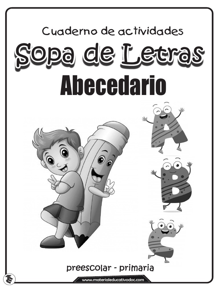 Cuaderno Sopa de Letras Abecedario | PDF