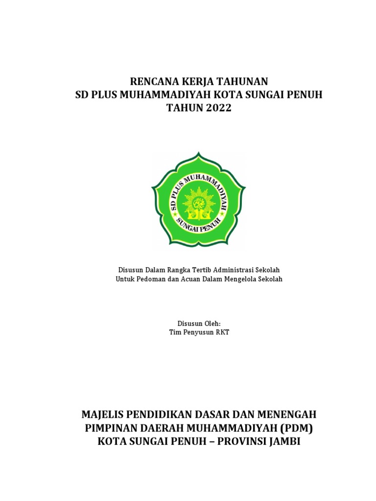 Rencana Kerja Tahunan (RKT) | PDF | Karier & Perkembangan