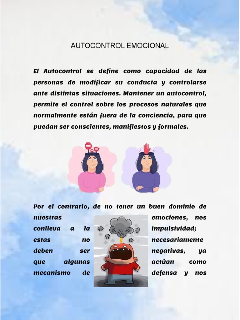 Mejora tu Autocontrol Emocional | PDF | Las emociones | Inteligencia emocional