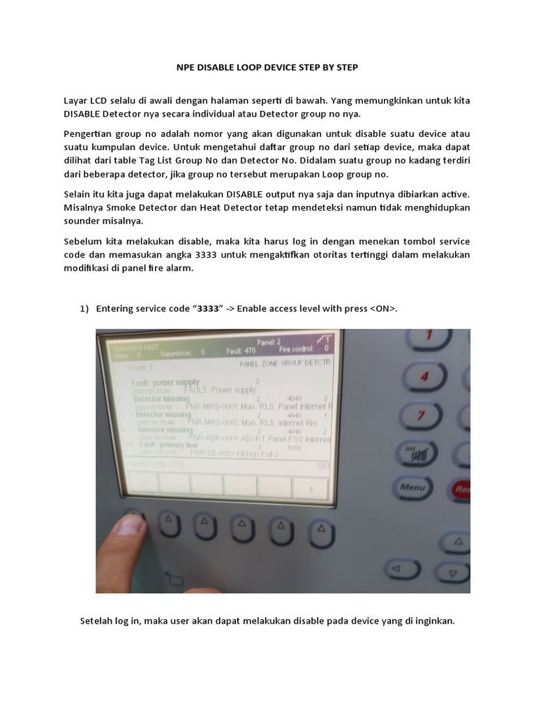 NPE Disable Loop Devices Step | PDF