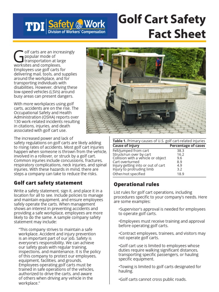 Golfcart Risk | PDF | Traffic Collision | Occupational Safety And Health