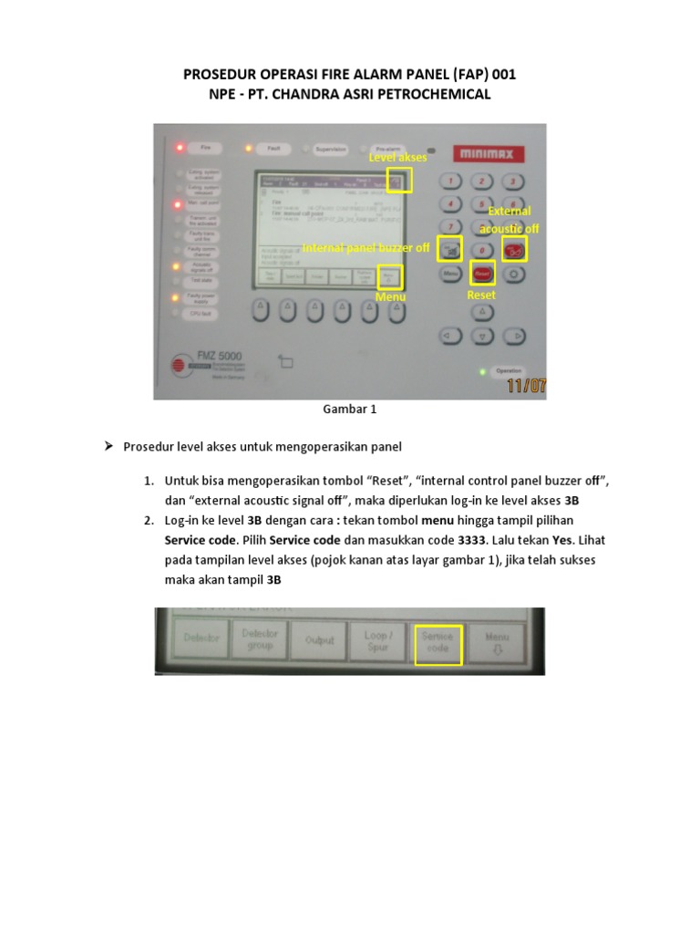 Prosedur Operasi FAP 001 NPE | PDF