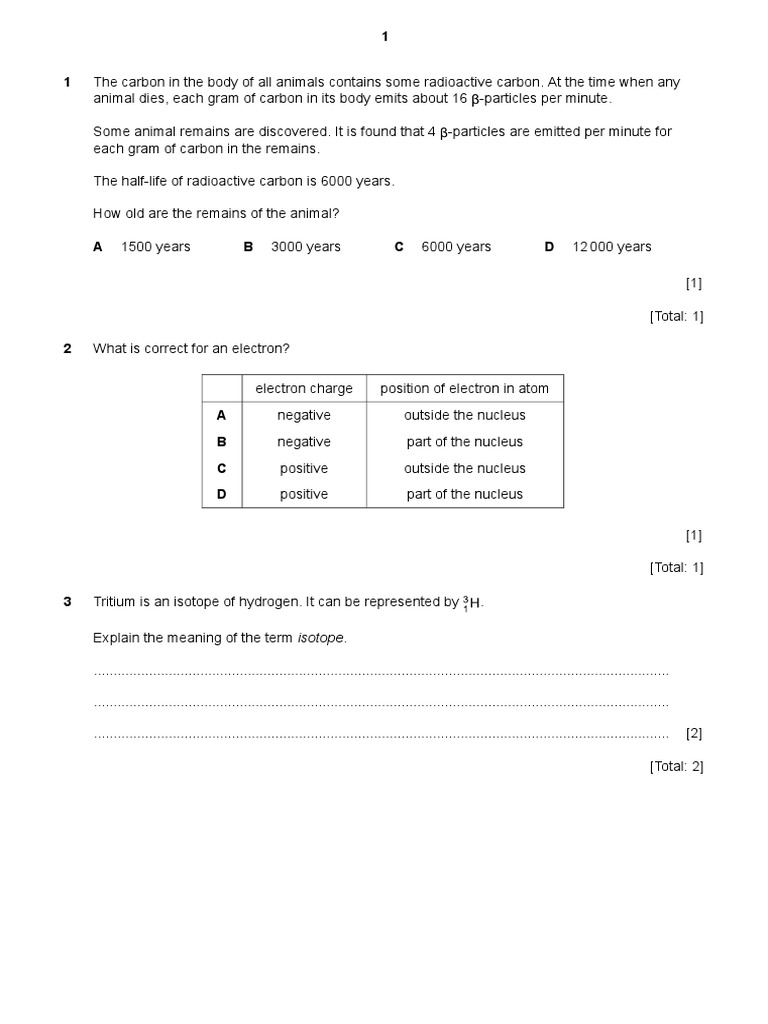 Physics Worksheet Revision | Descargar gratis PDF | Atoms | Atomic Nucleus